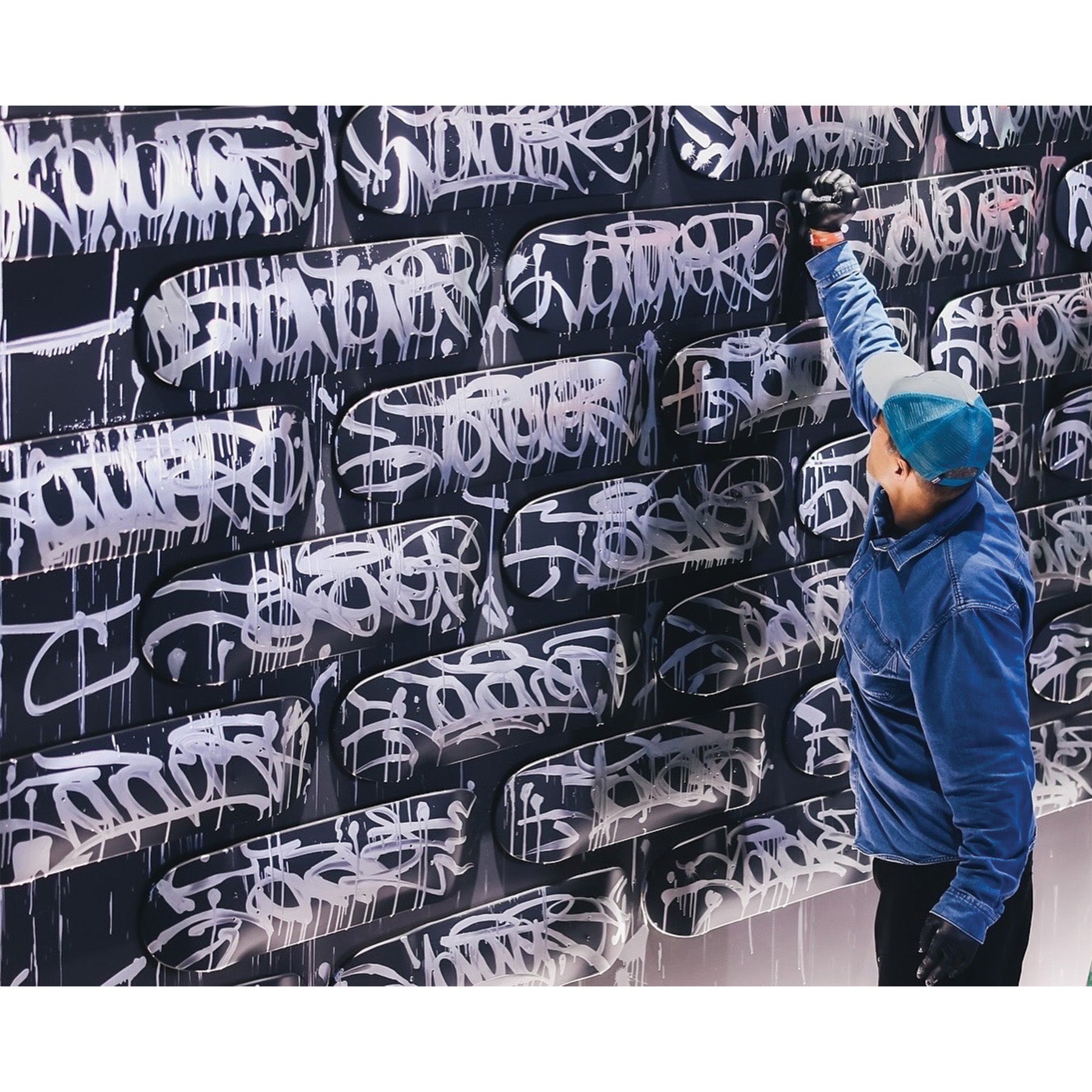 Jon One Black and Silver Original Skate Deck – Museum of Graffiti