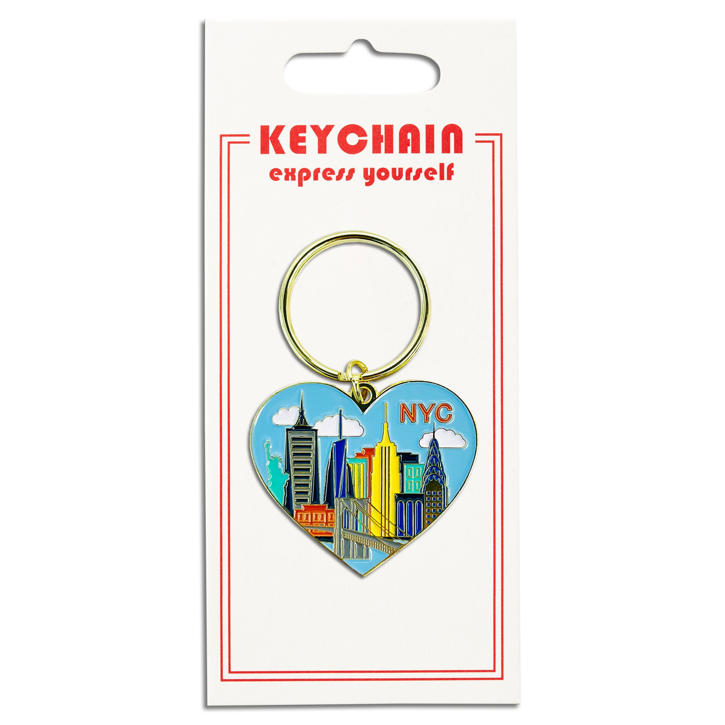 NYC Skyline Heart Keychain – Museum of Graffiti