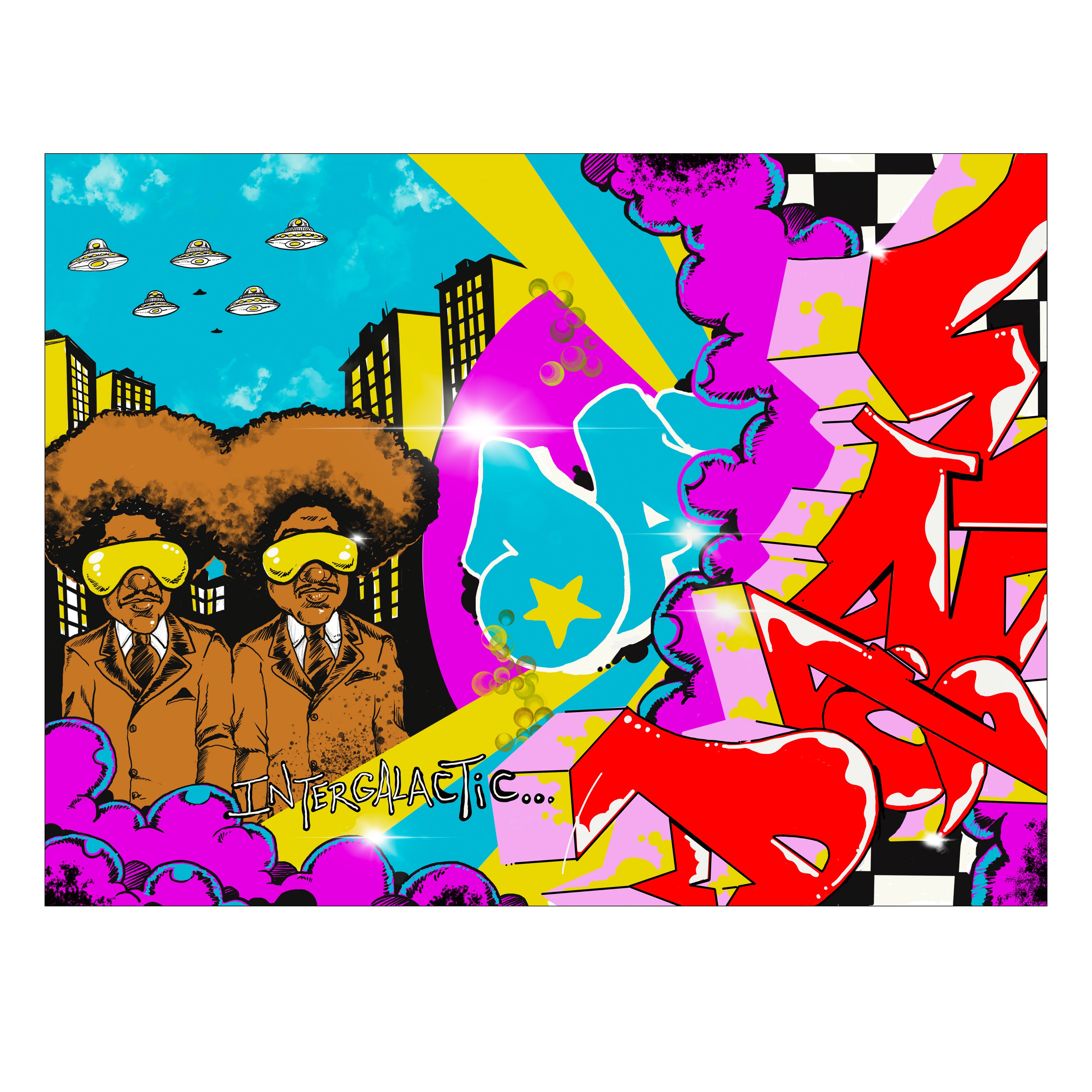 Daze “Intergalactic” Limited Edition Print – Museum of Graffiti
